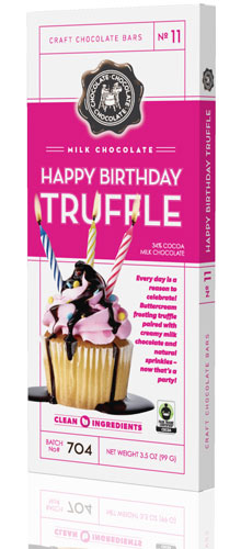 Milk Chocolate Happy Birthday Truffle – Chocolatea Pantry